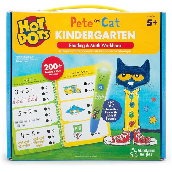 Educational Insights | Toys | Pete The Cat Kindergarten Reading Math ...